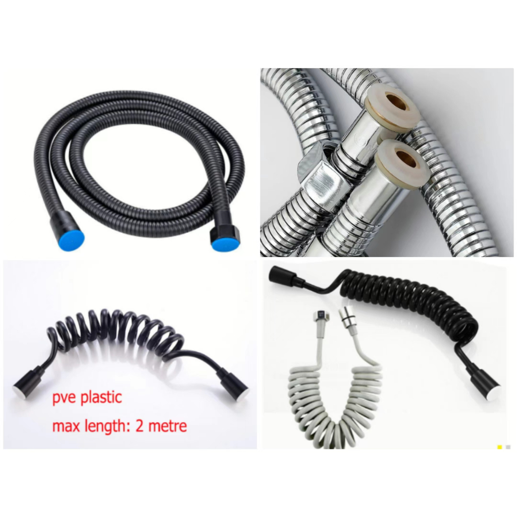 304 Stainless Steel 2m 3m Shower Nozzle Spring Bidet Washer Spray Gun ...