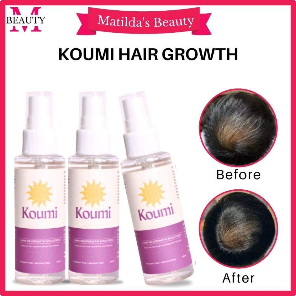 Koumi Hair Regrowth Solution Natural 50 ml for Men and Women Anti Hair ...