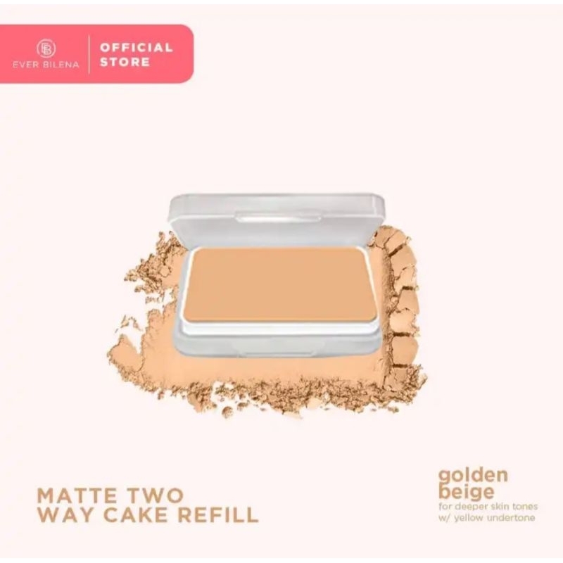 Ever Bilena MATTE GOLDEN BEIGE 2 WAY CAKE 2in1 FOUNDATION REFILL ...