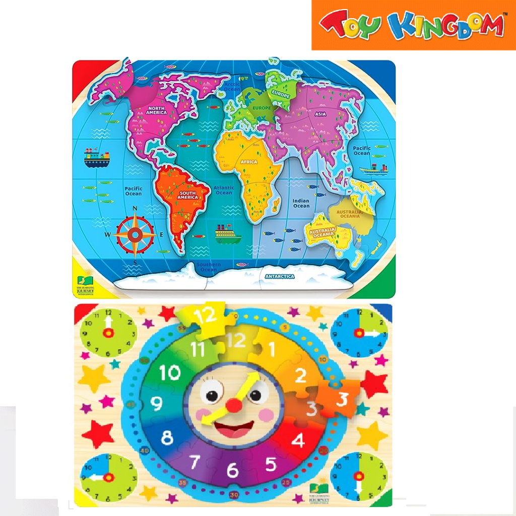 The Learning Journey Lift and Learn Clock Puzzle Lifted Clock Puzzles ...