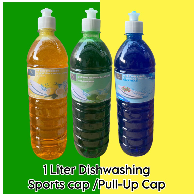3pcs (1Liter Dishwashing Liquid Push Up cap/ Sport Cap with ...