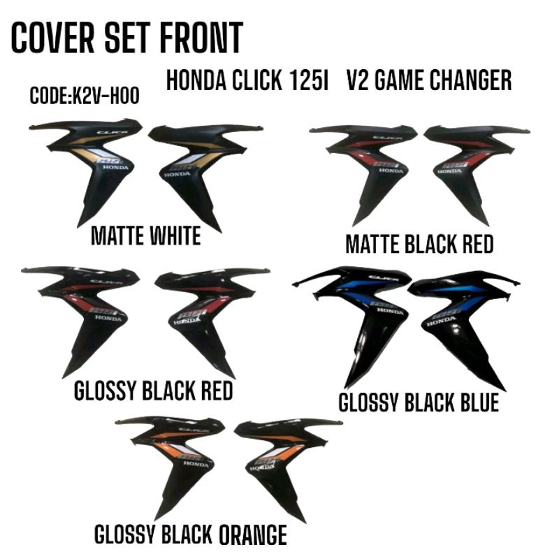 Genuine Cover Set(K2V) Front Honda Click 125 GC 2021 Model | Shopee ...