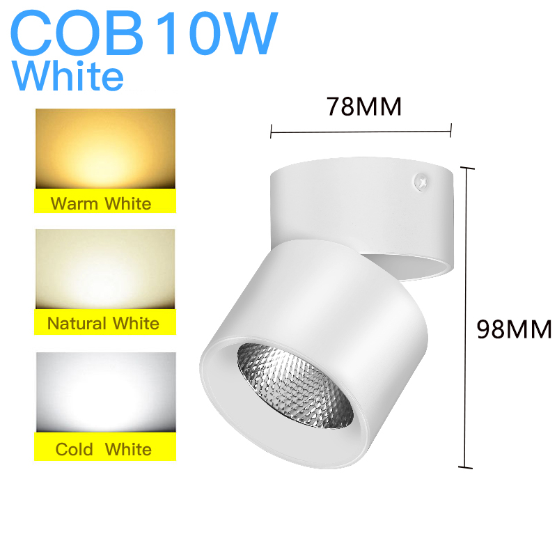 LED Foldable Downlight Pin Light 3 Colors Surface Mounted Downlight ...