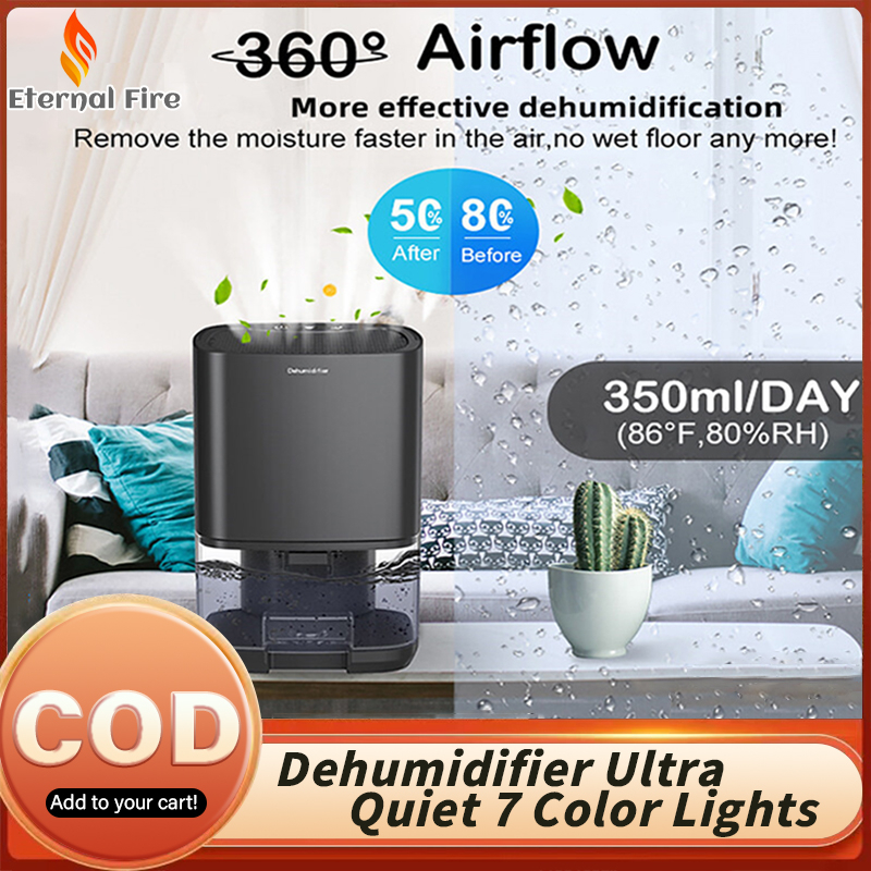 Dehumidifier portable home bedroom living room basement large room ...