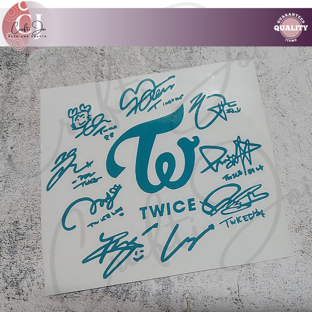 TWICE Logo with Signatures Decal | Vinyl Sticker | Shopee Philippines