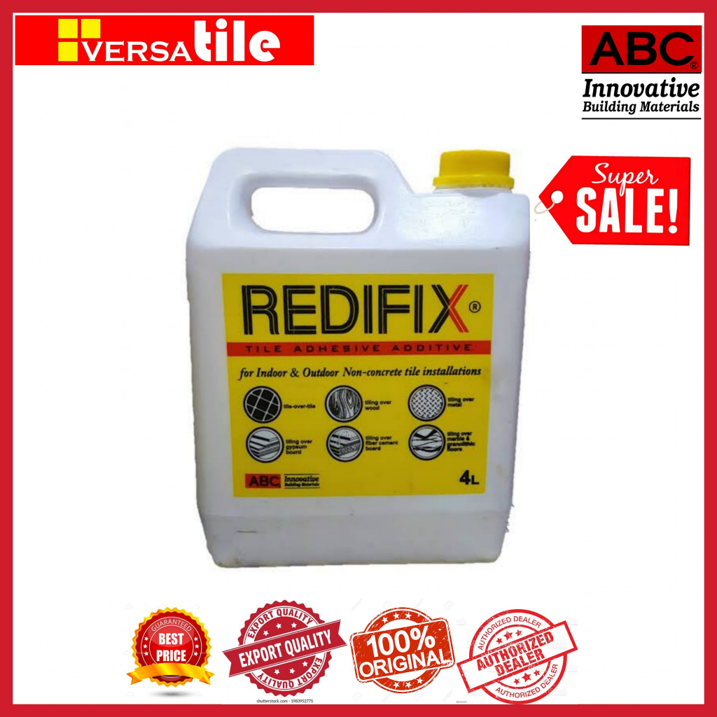 ABC Redifix (Tile Adhesive Additive) 4 liter | Shopee Philippines