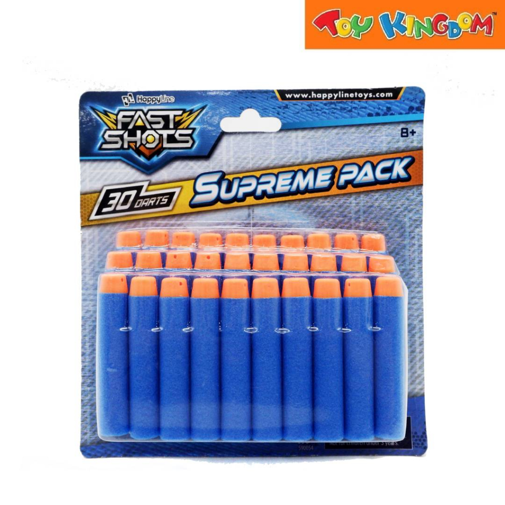 Happy Line Fast Shots Supreme Pack 30 Foam Darts Blaster Toy | Shopee ...