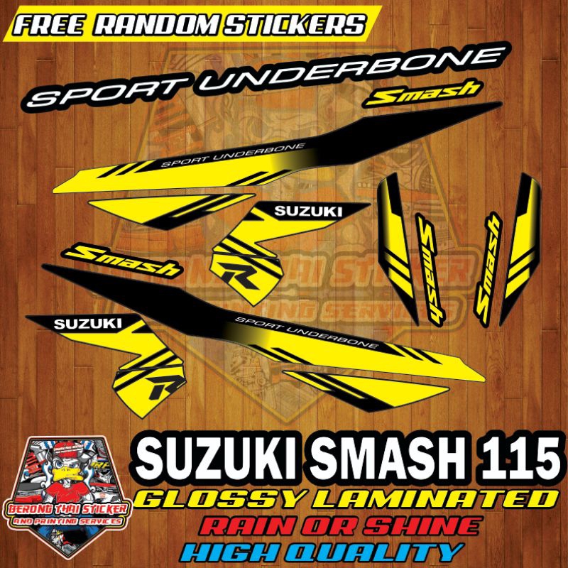 Suzuki Smash 115 underbone decals | Shopee Philippines