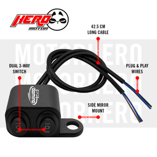 Domino Dual 3-Way Switch v2 Universal Side Mirror Mount Plug & Play ...