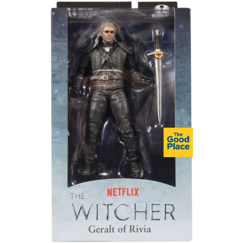 MCFARLANE Witcher Netflix 7" Wave 1 Geralt of Rivia Henry Cavill Figure ...