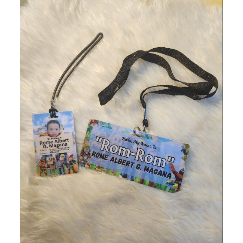 Gazette]- Customized PVC Name tag ( back to back print) with free ...