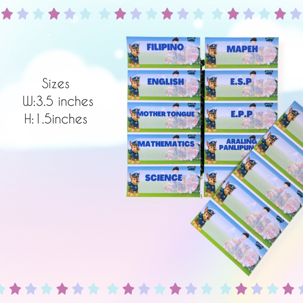 Customized Sticker for notebooks.Sticker labels | Shopee Philippines