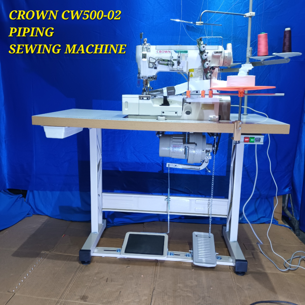 MACHINE/CROWN CW500-02 PIPING SEWING MACHINE MODEL:CW500-02 | Shopee ...