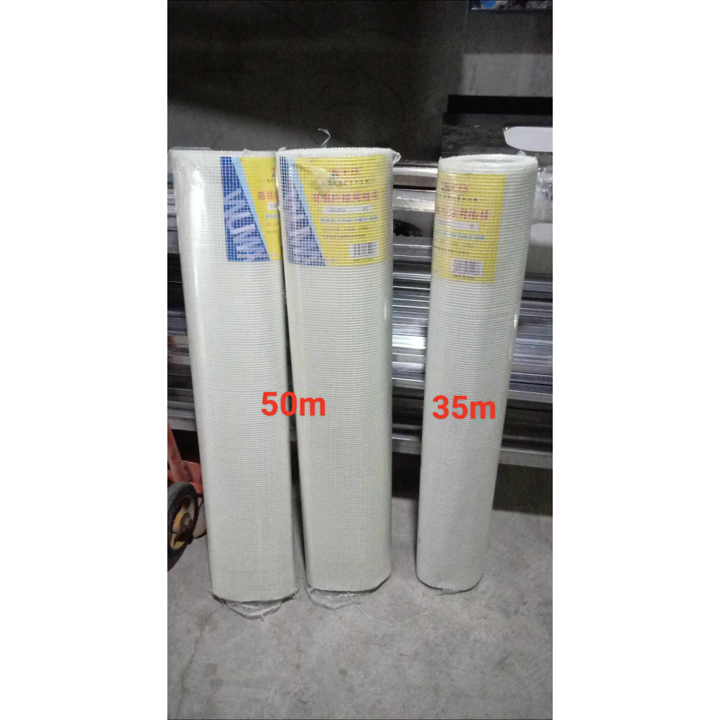 50 meterFIBERGLASS MESH cloth mesh roll white (WATERPROOFING INDUSTRIAL ...