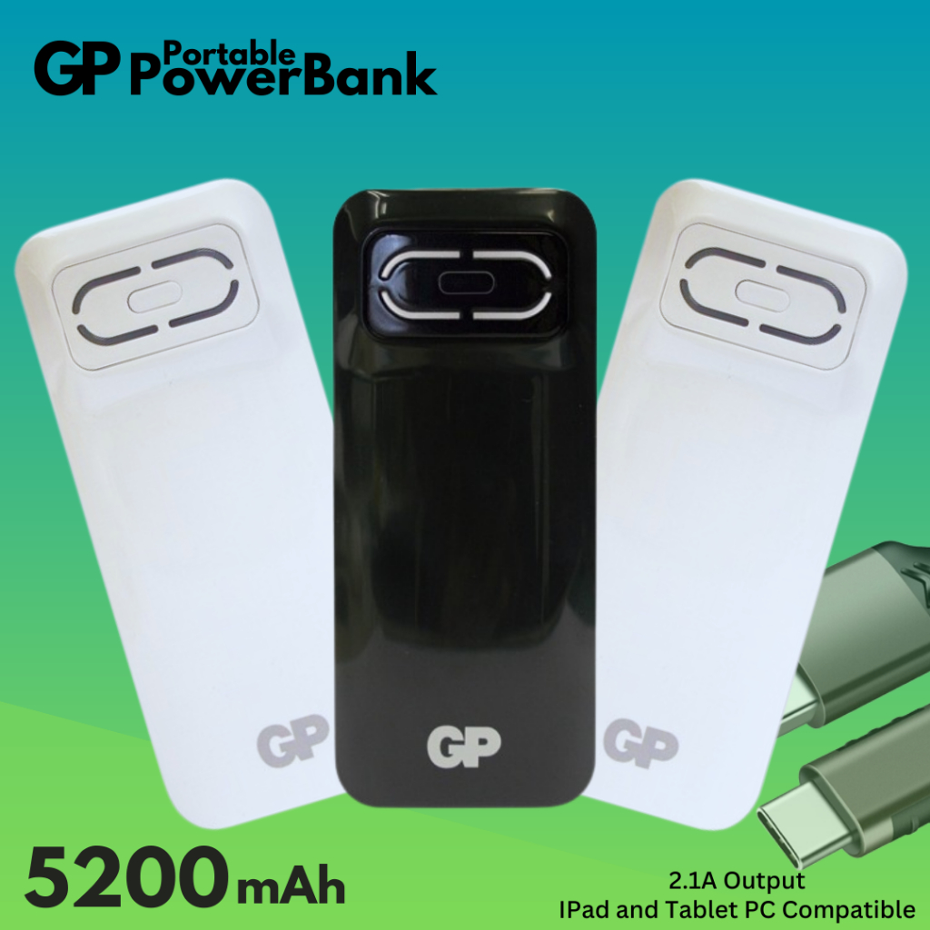 GP Portable Powerbank 5000mAh Quick Charge Powerbank Compatible with ...