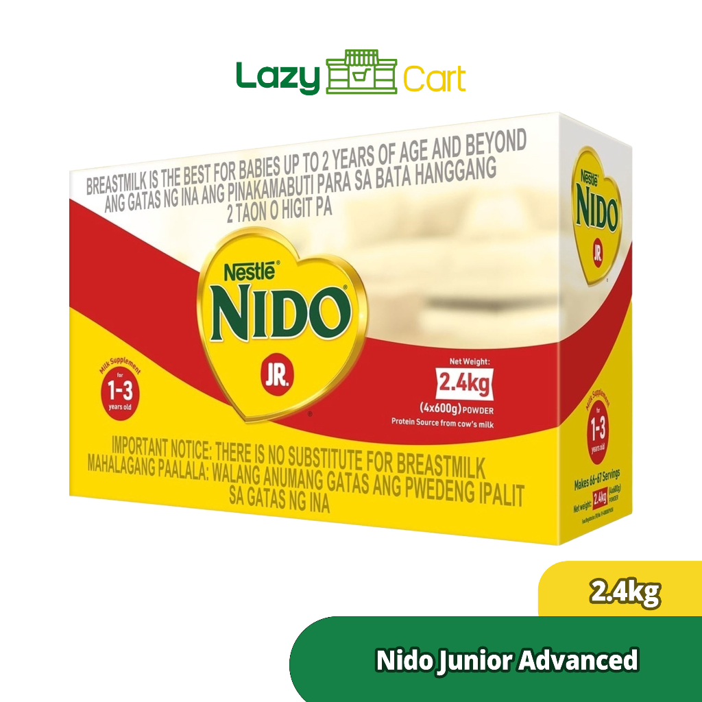 Lazycart Nido Junior Advanced 2.4kg | Growing-Up Milk Powder | Shopee ...
