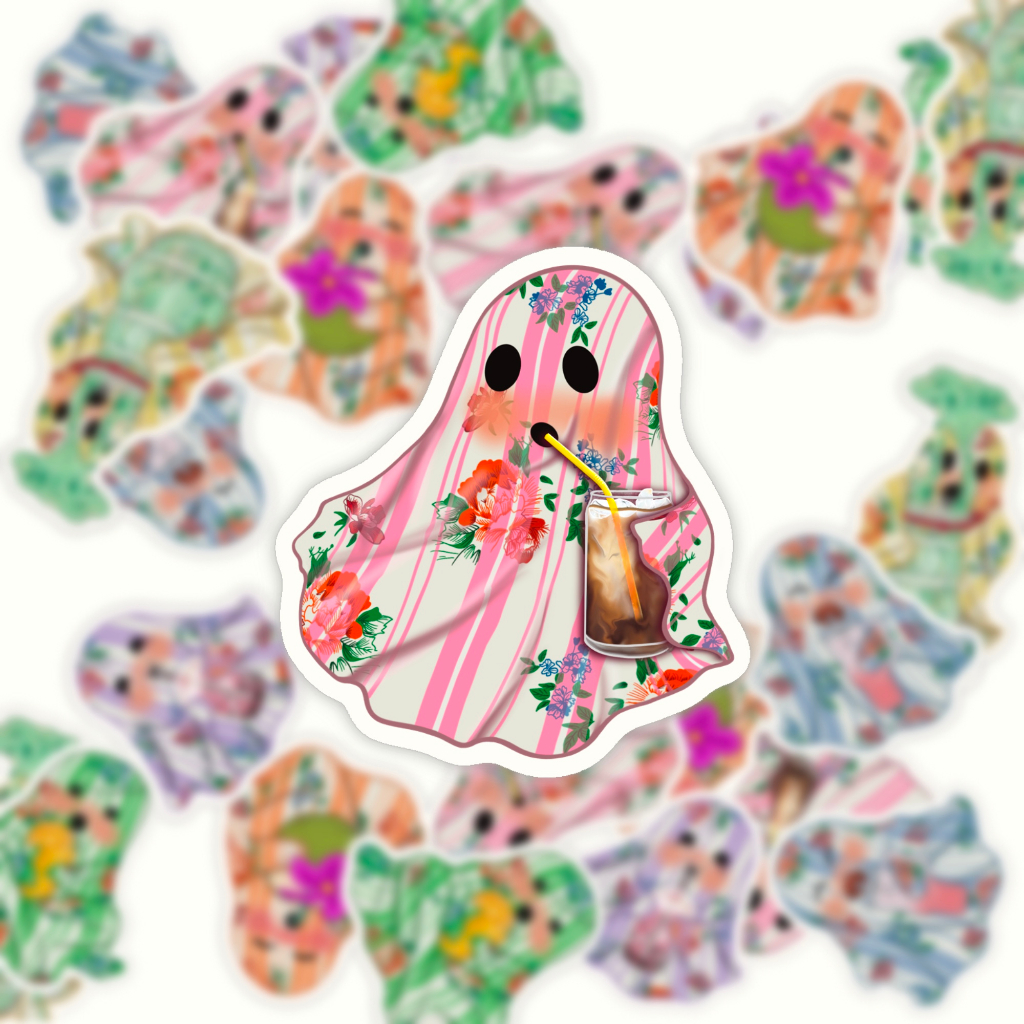 Drinking Classic Ghost Blanket Filipino kumot Vinyl Sticker Original ...