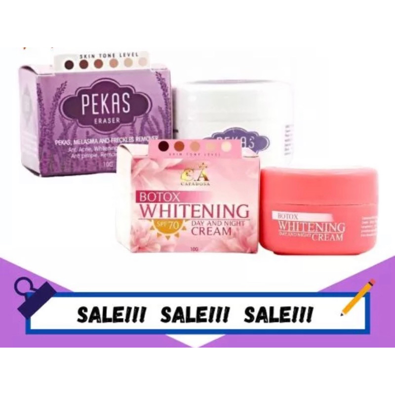 Pekas Cream and Botox Day and Night Whitening Cream (with freebies ...