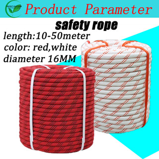 Diameter 16mm Length 10-50M climbing rope static rope safety rescue ...