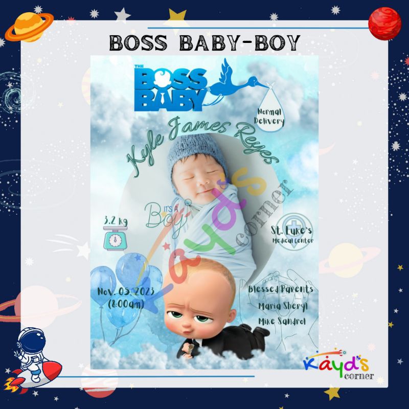 Kayd's Baby Birth Profile (sintra board) | Shopee Philippines