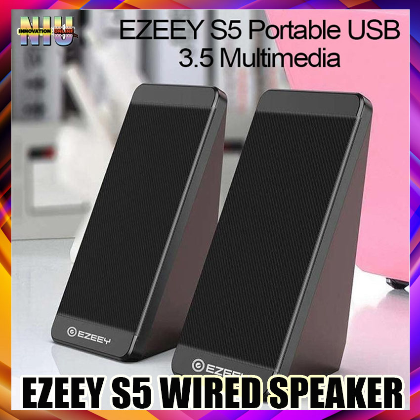(VARIATION) EZEEY S5 Portable USB 3.5mm Multimedia Speaker for Desktop ...