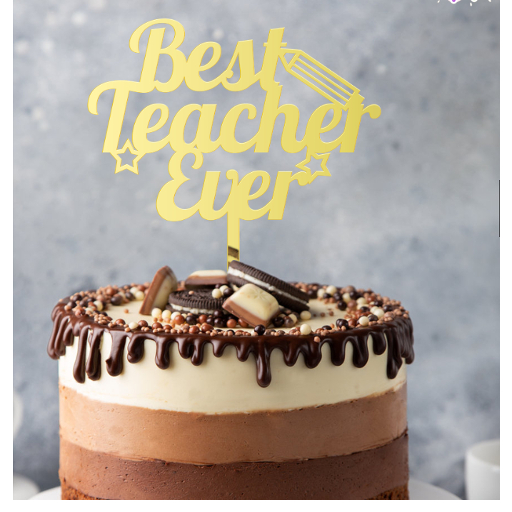 happy teachers day cake topper 1pc | Shopee Philippines