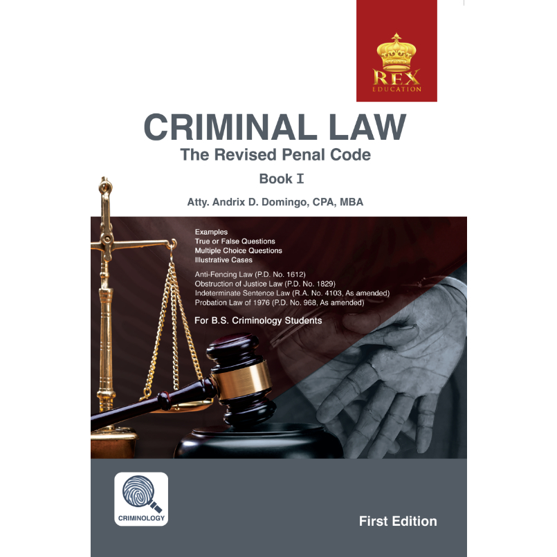 Criminal Law The Revised Penal Code Book I 2023 Edition By Atty