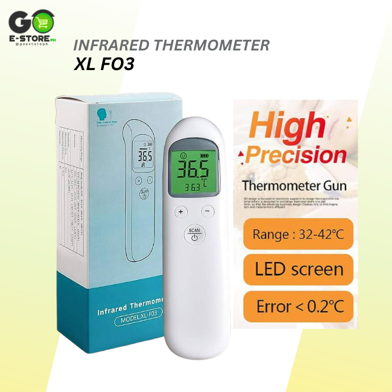 GO E-STORE Infrared Ray Non Contact Thermometer Forehead Temperature ...