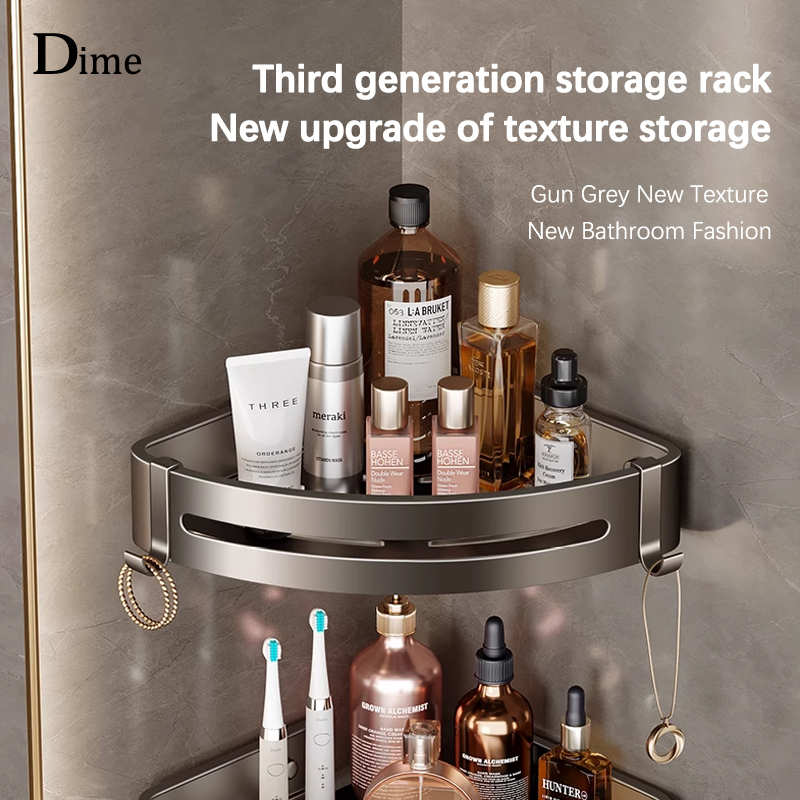 Dime Stainless Steel Bathroom Storage Aluminium Alloy Corner Bracket ...