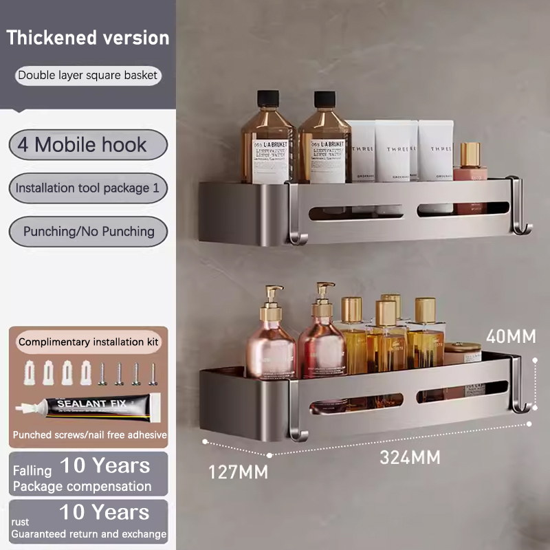 Dime Stainless Steel Bathroom Storage Aluminium Alloy Corner Bracket ...