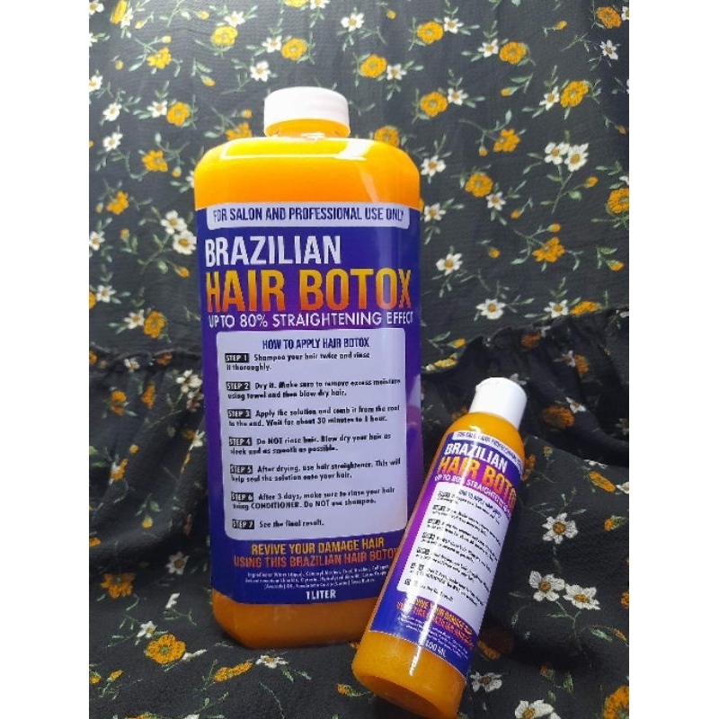 Brazillian Hair Botox 1Liter with free 100ml | Shopee Philippines