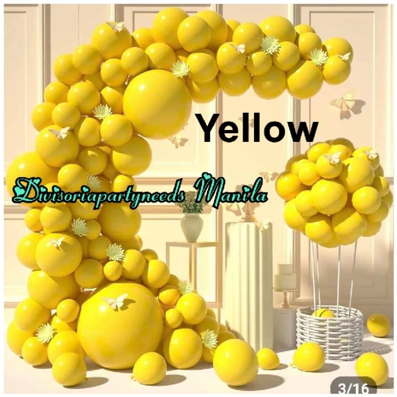 Yellow Standard Balloons | Shopee Philippines