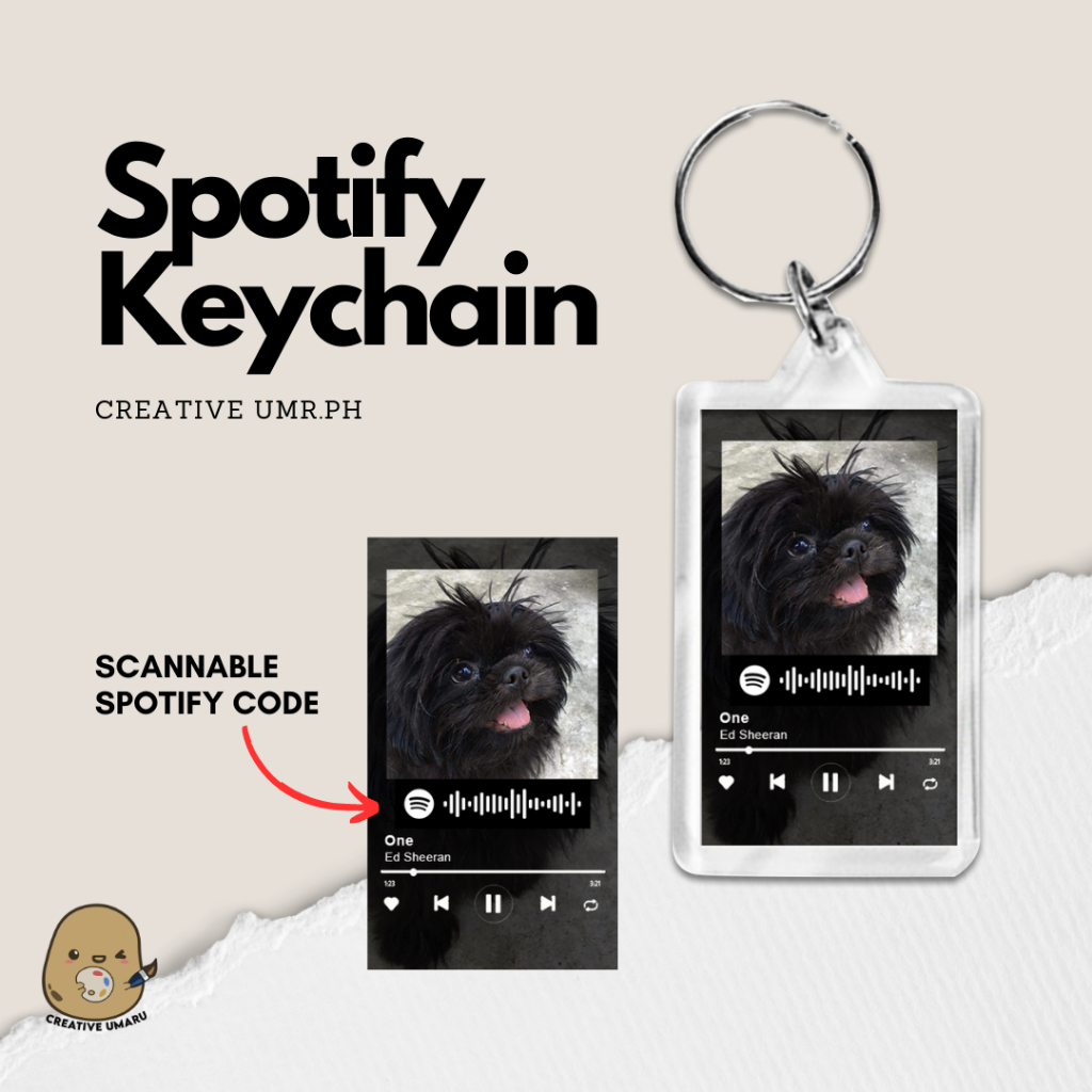 Spotify Keychain with Scannable Code for Spotify Customize |CreativeUMR ...