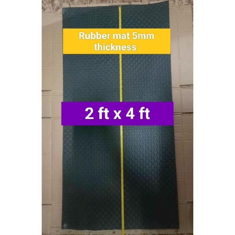 Rubber mat 5mm thickness(approx) 2ft x 4ft//Rubber sheet//Rubber ...