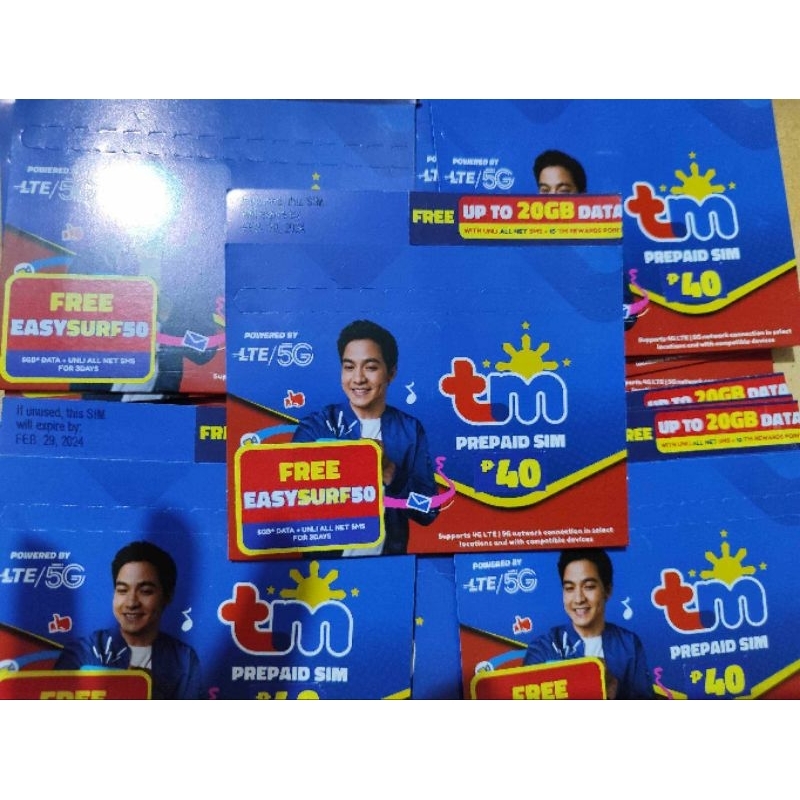 TM 5G READY FRESS SIM NO ACTIVATE | Shopee Philippines