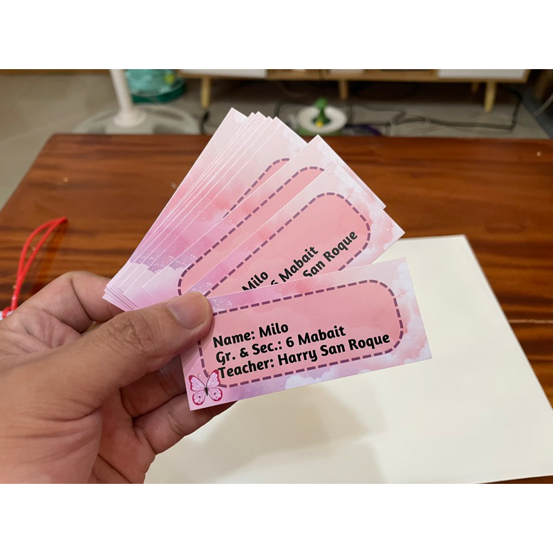 Personalized Notebook and Subject Label Sticker | Shopee Philippines