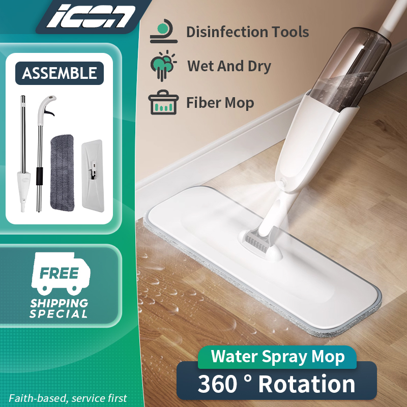 ICON Floor Mop Spray Mop 360 Degrees Mop With Spinner Head Floor ...