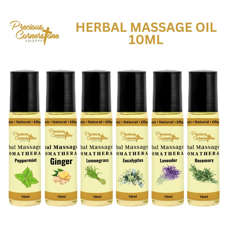 PCS Herbal Massage Oil Aromatherapy essential oil 10ml Roller | Shopee ...