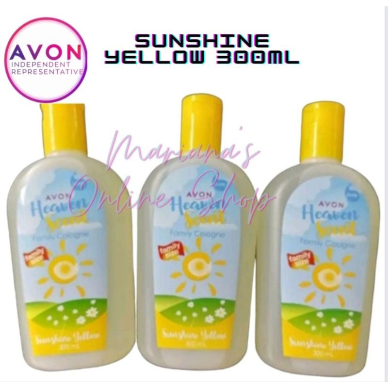 Avon Sunshine Yellow Splash Cologne 300ML | Shopee Philippines