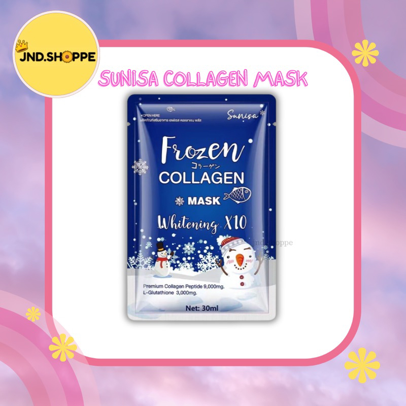 Sunisa Frozen Collagen Mask Whitening X10 | Shopee Philippines