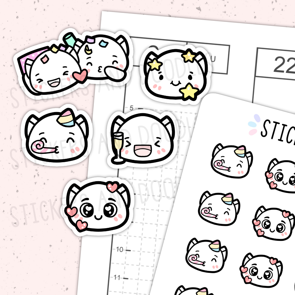 SP24-Celebrate Mood Design Sprinkles Stickers and Doodles for Planners ...