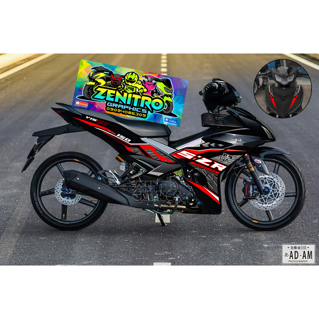 Y15ZR DECALS FOR SNIPER 150 V1/V2 (ZENITRO GRAPHCS DECALS) | Shopee ...