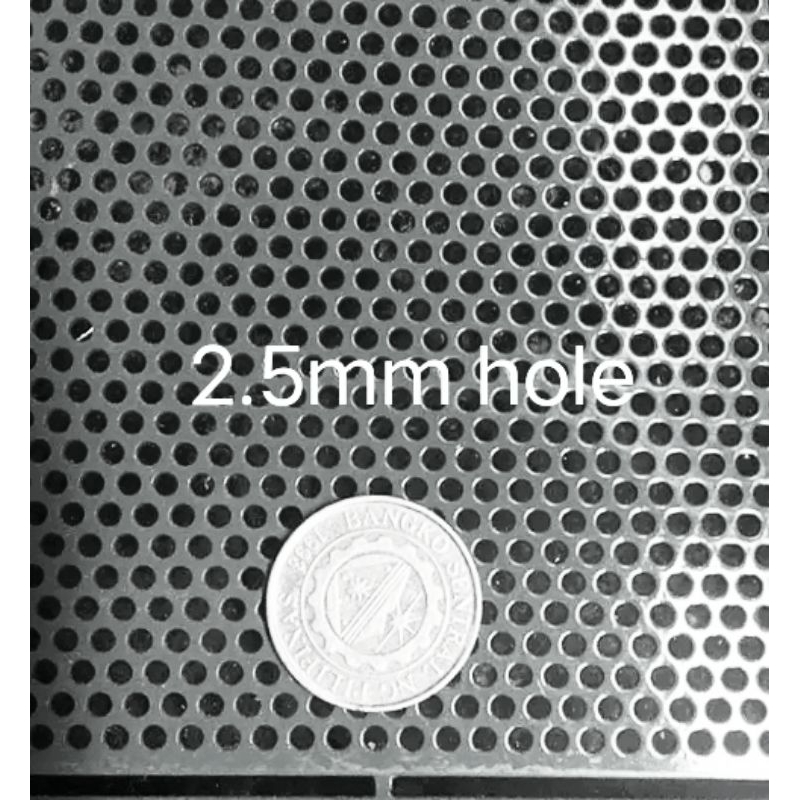 Perforated metal screen /sheet 0.6 mmthk x2.5 hole 3x6 | Shopee Philippines