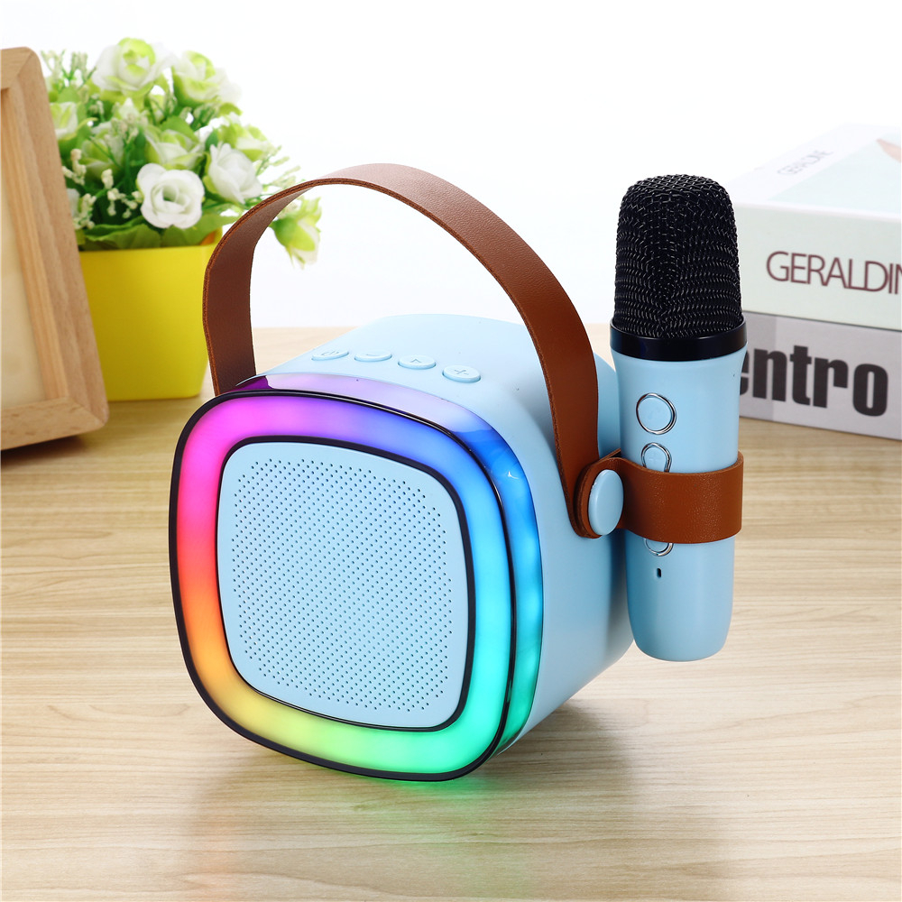K12 Mini Karaoke Speaker With Mic bluetooth Speaker With Microphone Wireless Family Singing KTV ...