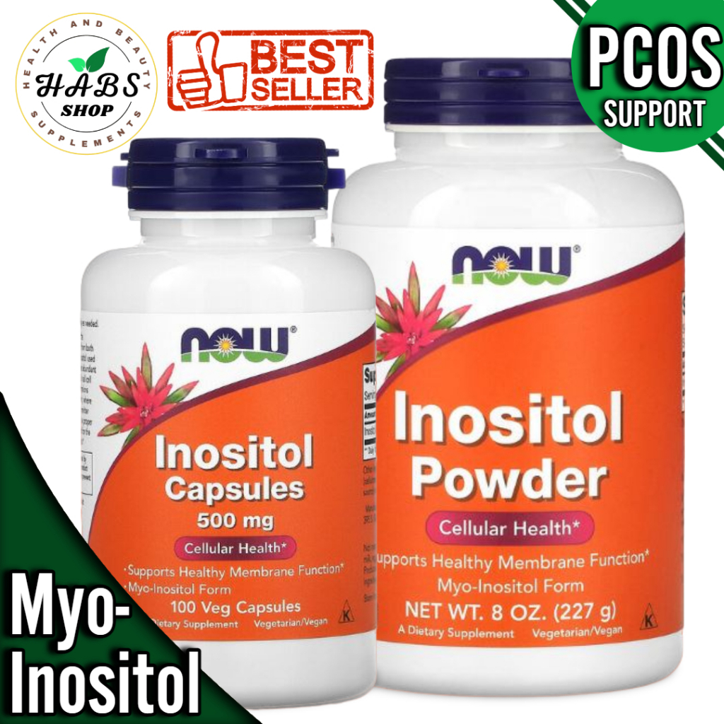 Now Foods Myo Inositol Capsules 500 Mg 100 Veg Capsules And Powder Shopee Philippines