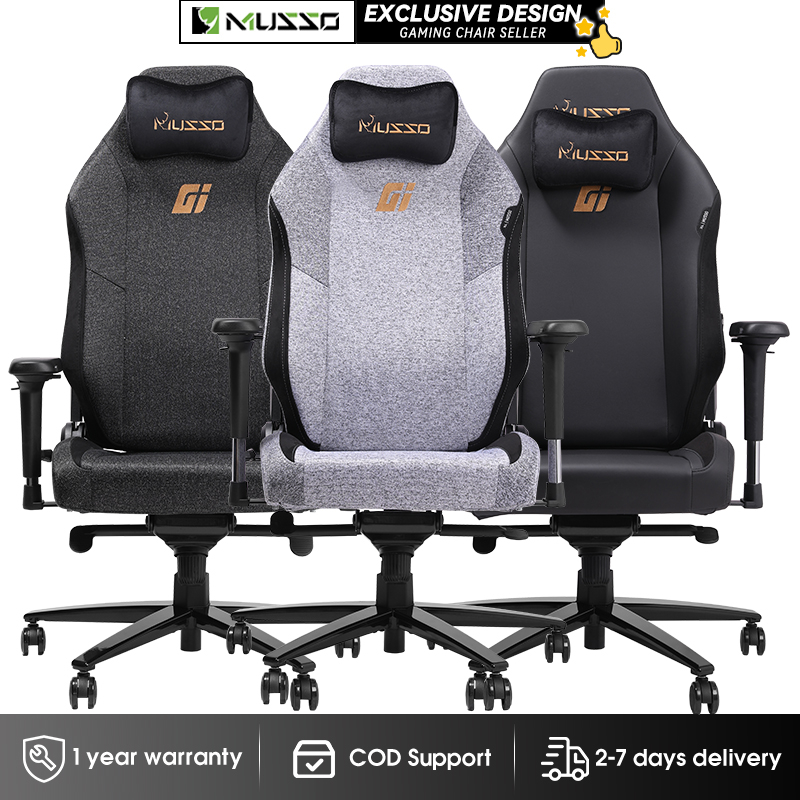Musso 460A Gaming Chair 4d Adjustable Armrest Memory Foam Headrest And ...