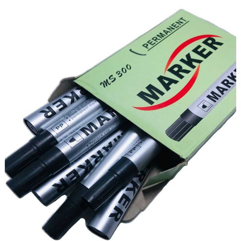 Permanent marker 1box black (12pcs) | Shopee Philippines