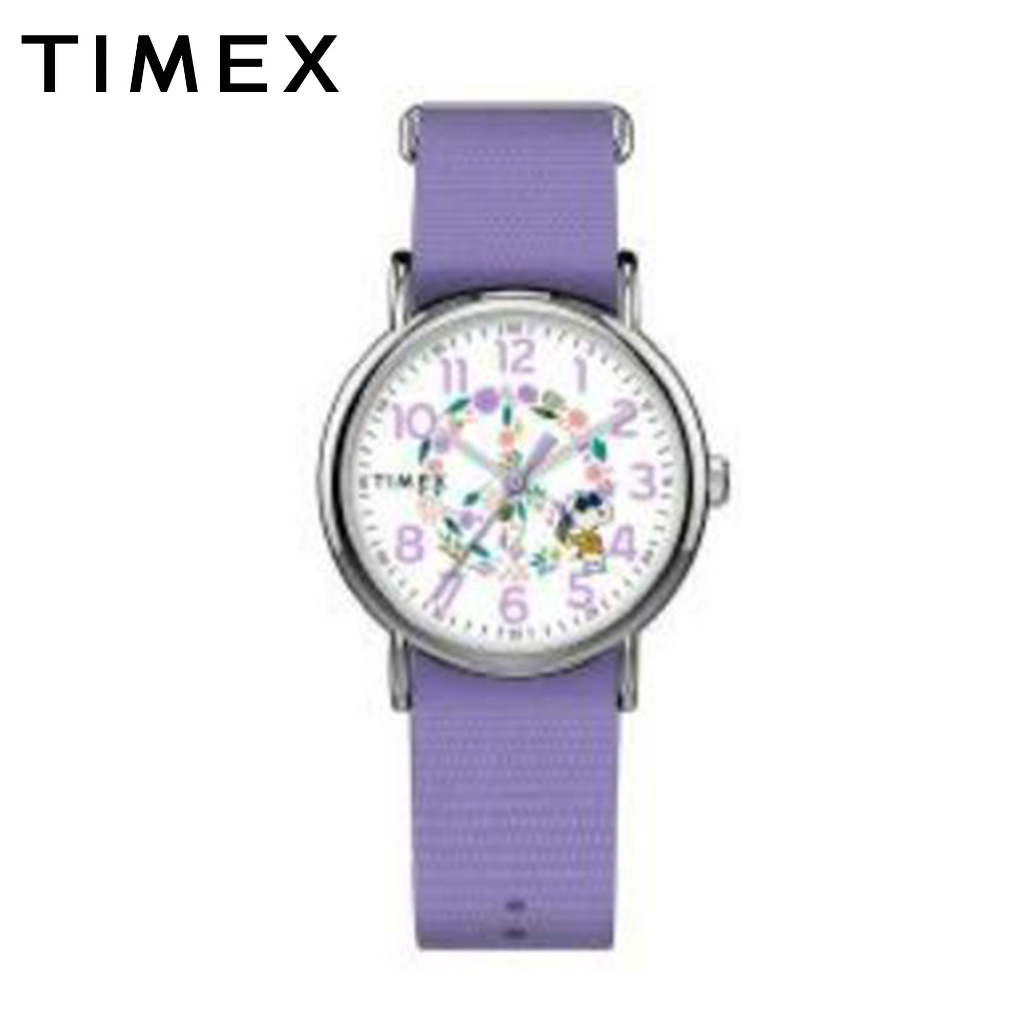 Timex Weekender Peanuts Purple Fabric Analog Watch For Women TW2V77900 ...