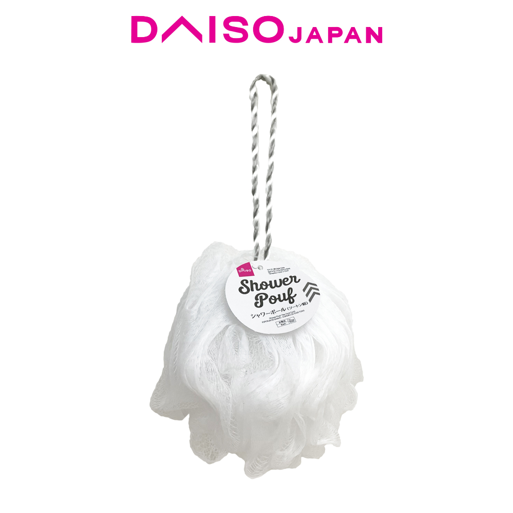 Daiso Soft Shower Loofah (Two-toned Cord) | Shopee Philippines