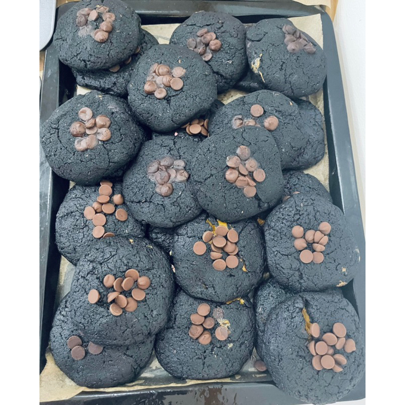 SUGARFREE KETO DOUBLE CHOCOLATE YEMA GIANT COOKIES(3pieces) | Shopee ...